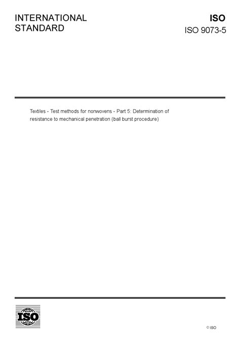 ISO 9073 5 European Standards