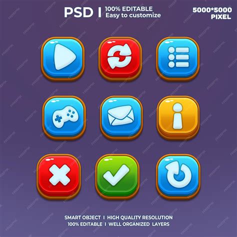 Premium Psd Game Ui Kit Game Ui Elements Game Ui Buttons Game Interface Game Icon Game Ui