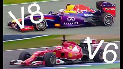 F1 LOUD V8 vs V6 Turbo! Old vs New Engine Sound Comparison - YouTube