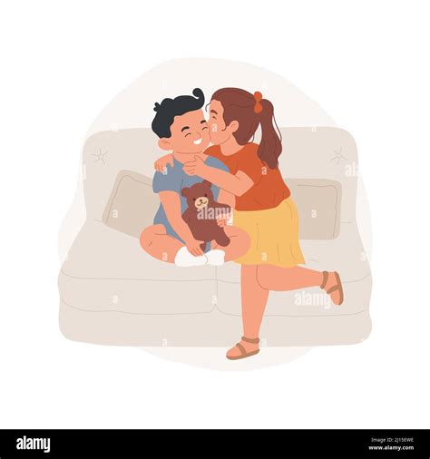 Hermano Mayor Y Hermana Abrazándose