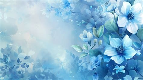 Stunning Blue Flower Backgrounds For Your Design Needs