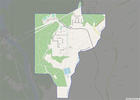 Map Of Mountain Pine City Thong Thai Real