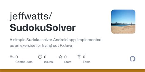 github jeffwatts sudokusolver a simple sudoku solver android app