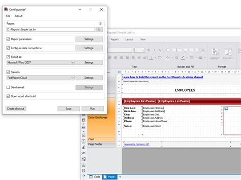 standalone software product for creating and automating report