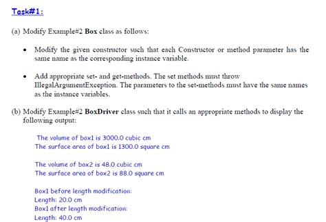 Example 2 The Following Shows Two Classes A Class