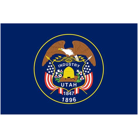 Utah Historic State Flag 1922 2011 2x3ft Old Image