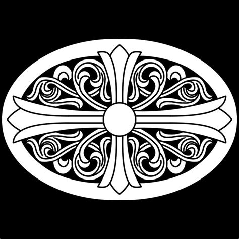 Chrome Hearts Design With Swirly Cross
