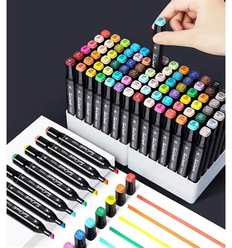 Touch Marker Dual Tip Set Of 168pcs Hobbies Toys Stationery Craft Stationery Babe