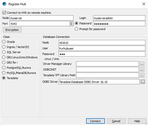 quick start for hvr teradata hvr 5 documentation