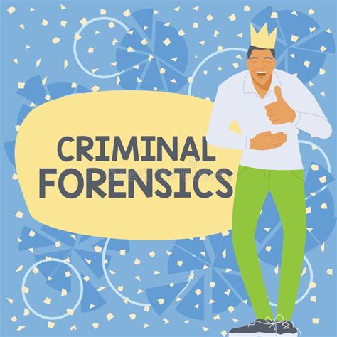 Hand Writing Sign Criminal Forensics Word For Federal Offense Actions