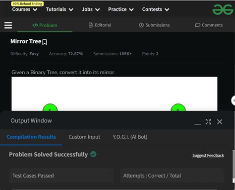 resolved geeksforgeeks problem of the day durgesh thakur posted on