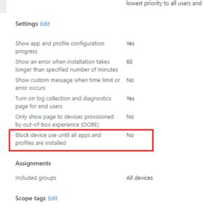 Autopilot Stuck On Identifying Apps Enrollment Status Page