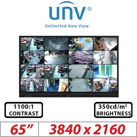 65 Inch Uniview Led Smart Interactive Ultra Hd Display Cctv Monitor