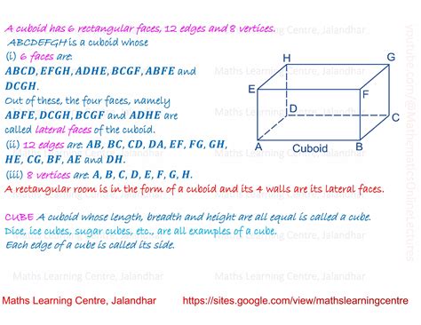 Class 9 Chapter 13 Surface Areas And Volumes Cuboid And Cube Lecture 1 Pdf