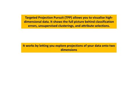 Ppt Targeted Projection Pursuit Powerpoint Presentation Free