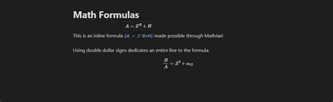 How To Write Mathematical Notations In Obsidian
