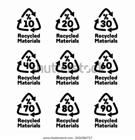 Recycled Materials Vector Information Sign Stock Vector Royalty Free 2426306717 Shutterstock