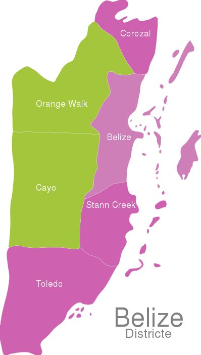 Belize Districts Interactive Javascript Map Javascript