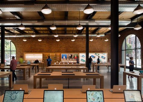 Apple Store Williamsburg By Bohlin Cywinski Jackson Uses Exposed Brick