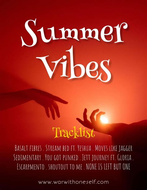 Tracklist Template Postermywall