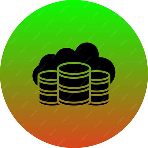 Premium Vector Cloud Database Icon