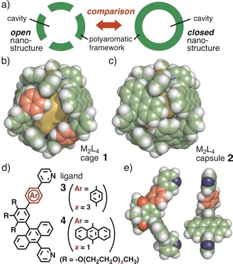 A Schematic Representation Of Nanostructures With An Open Or Closed