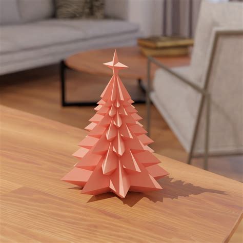 3d Christmas Tree Ready To Print Christmas Stl 3d Printed Decor