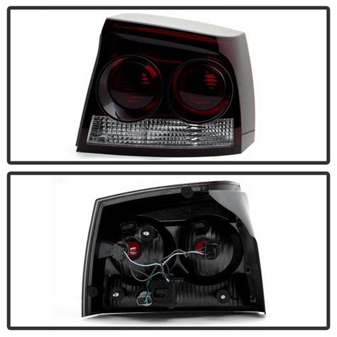 Xtune Tail Lights Dodge Charger 2009 2010 Oem Style Red Smoke