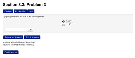 Solved Section 8 2 Problem 3 Previous Problem List Next 1