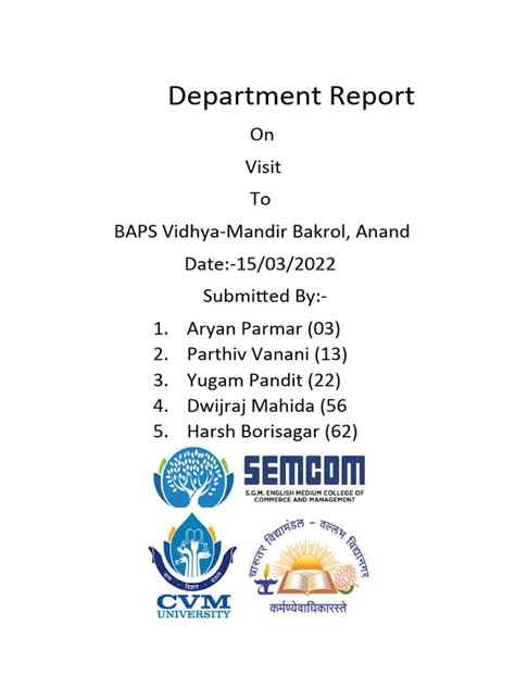 Department Report Pdf