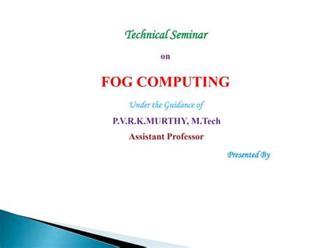 Fog Computing Ppt Pptx