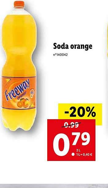 Promo Soda Orange Freeway Chez Lidl Icatalogue Fr
