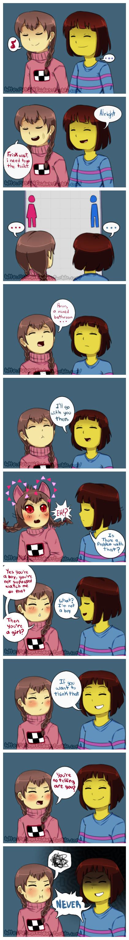 Safebooru 1girl Androgynous Bathroom Blush Cat Ears Cat Eyes Comic
