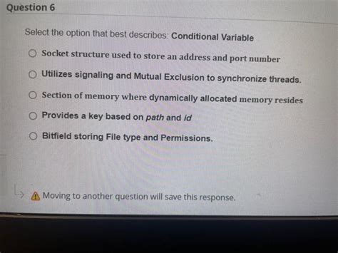 Solved Select The Option That Best Describes Conditional