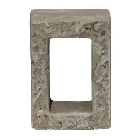Tritan Bp 5 In X 3 In X 1 In Single Electrical Outlet Insert For Faux Stone Panel