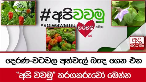 දෙරණ වටවල අත්වැල් බැඳ ගෙන එන අපි වවමු තරගකරුවෝ මෙන්න Youtube