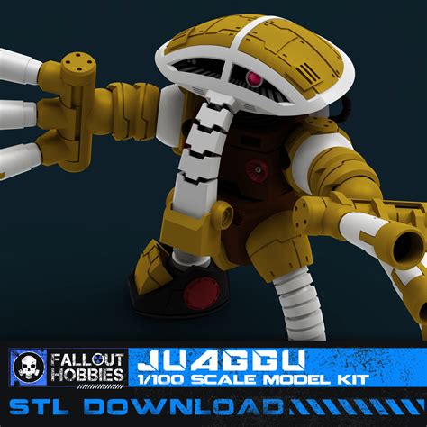 🤖 1 100 Scale Gundam Juaggu Mobile Suit Kit・ 3d File For ・cults