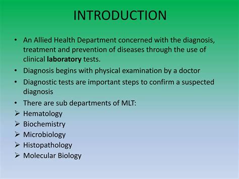 Laboratory Overview And Thyroid Profile Ppt