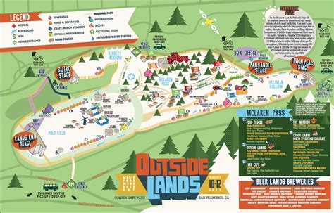 Outside Lands 2012 Festival Map Outside Lands Festival Map Outdoor