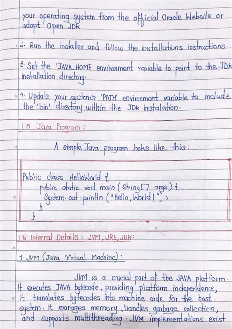 Java Handwritten Notes Codewithcurious