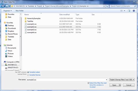 Introducing Triple S File Import In Jmp 121 Jmp User Community
