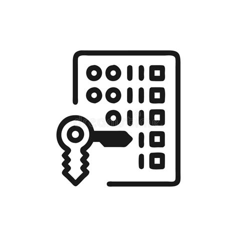 Essential Decryption Icon For Data Protection Stock Illustration Essential Decryption Icon For Data Protection Stock Illustration