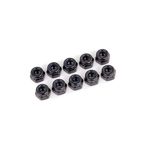 Traxxas Ecrous Nylstop 4mm Noir 10 Mrc