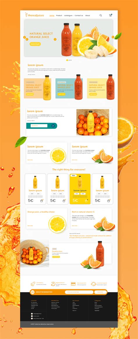 The Real Juice Ui Ux Desgin For Web An Mobile Behance