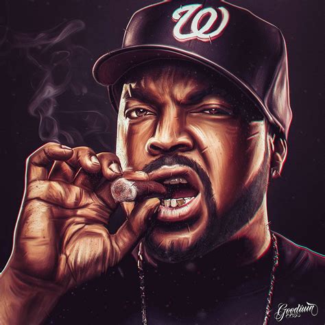 Ice Cube Art On Behance Ice Cube Painting Tupac Art Rapper Art