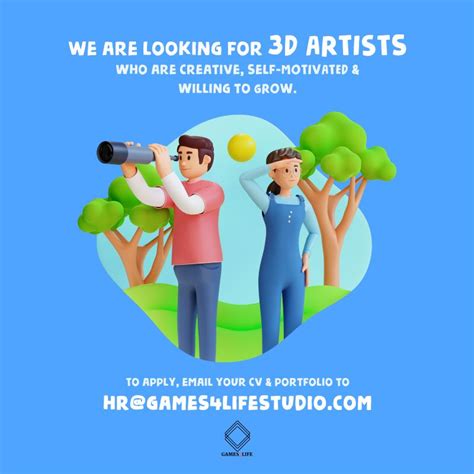Rahajul Amin Raju On Linkedin We Are Looking For 3d Artists 1 Must Be