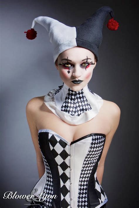 Jester Harlequin Hat Jesters Joker Clown Black And White Hat Etsy