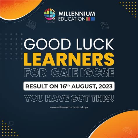 Best Wishes For Caie Igcse Result May June Series 2023 The Millennium Education