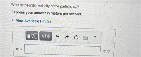 Solved A Common Graphical Representation Of Motion Along A