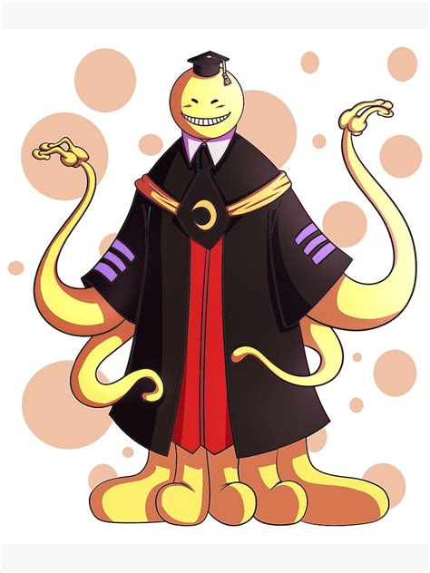 Koro Sensei Koro Sensei White Face Poster For Sale By Ayarnaz Redbubble